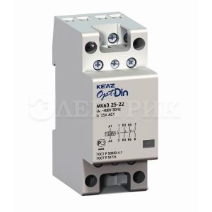 Контактор модульный OptiDin МК63 2540 230AC КЭАЗ 114095 (арт. 114095) под заказ по низкой цене ...